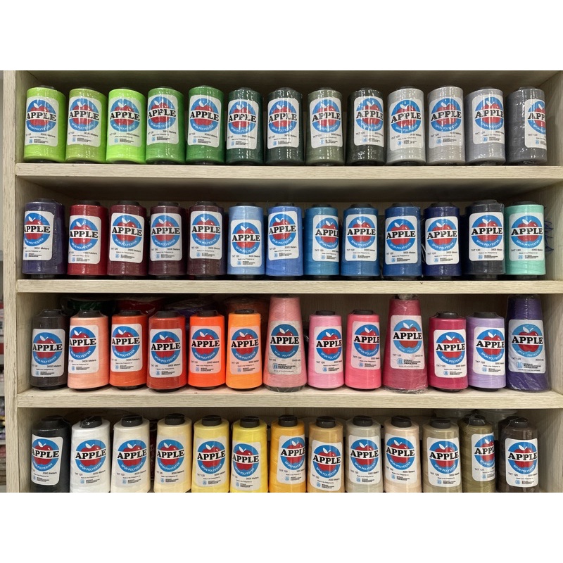 Apple Sewing Thread TKT 120 3000 yards SET A | Shopee Philippines