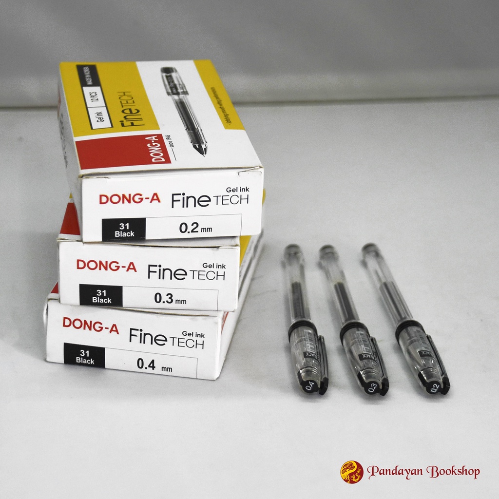 Dong-A Fine Tech Gel Ink Pen (0.2mm/0.3mm/0.4mm) | Shopee Philippines