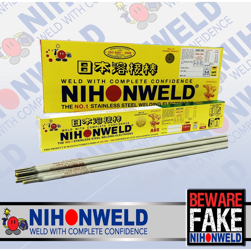 NSS-308 Nihonweld electrode (Welding Rod) for Stainless | Shopee Philippines