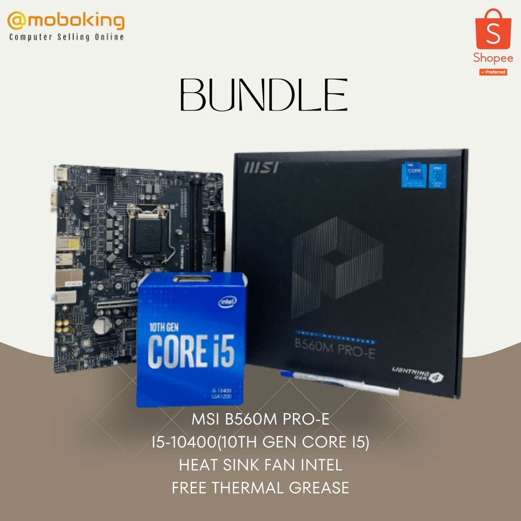 Intel i5-10400 Processor Motherboard Bundle 2.90Ghz LGA 1200 Socket ...