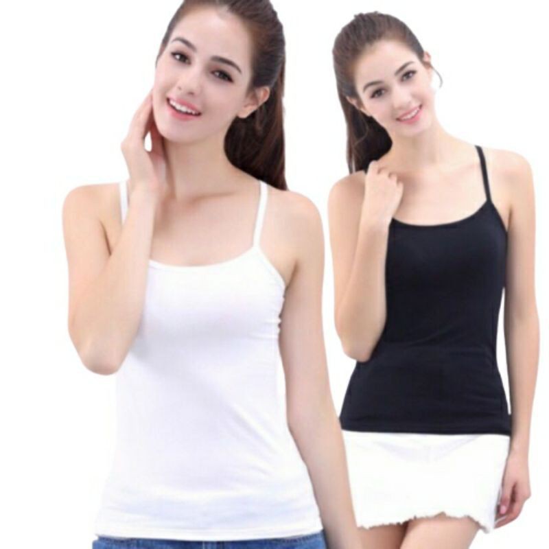 Spaghetti Strap Sando tank tops sexy tops | Shopee Philippines