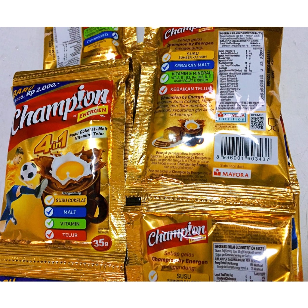 Energen Champion | Per Pack | Shopee Philippines