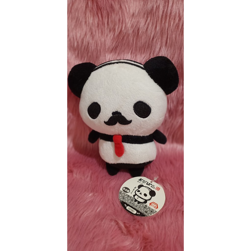 Oji Panda Mustache Plush Toy Soft Stuffed Animal Doll Xmas Christmas ...