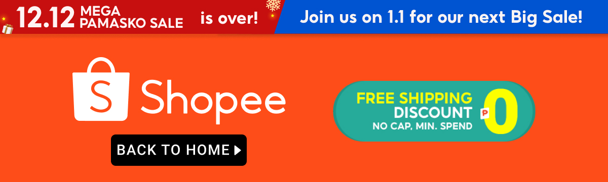 12.12 Mega Pamasko Sale 2023 | Thank You | Shopee PH
