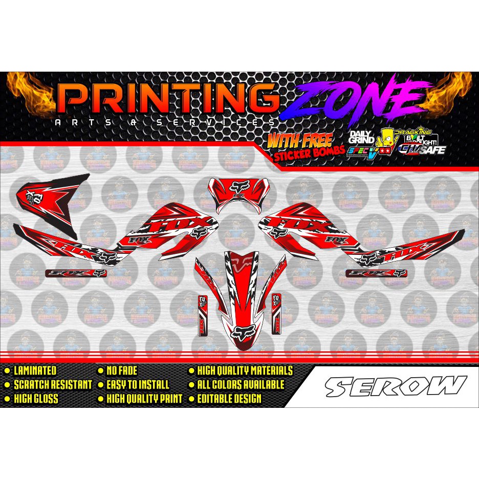 YAMAHA SEROW 250 Full Sticker Decals High Quality and Durable | Shopee ...