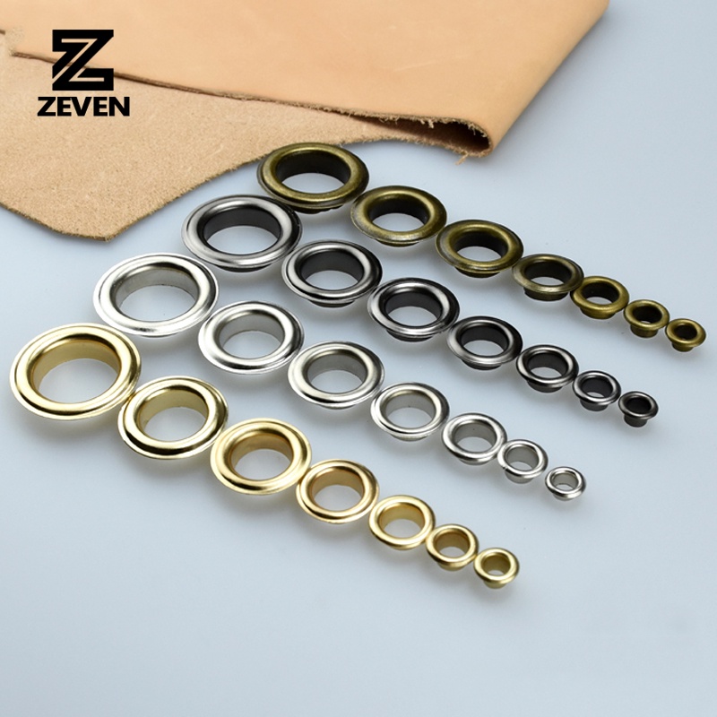 10set Brass Eyelets with Washer Ring for Leathercraft DIY Scrapbooking ...