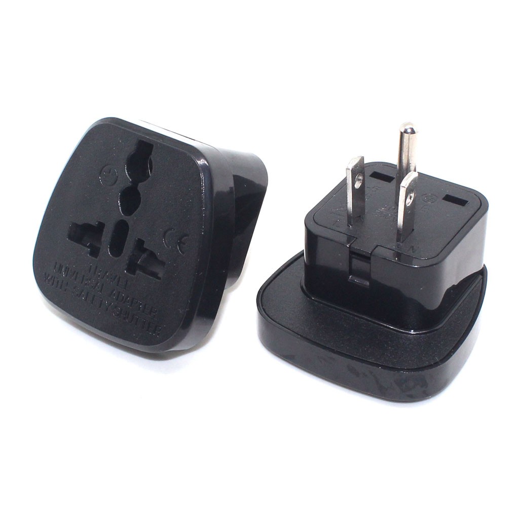 Universal American AU EU UK swiss italy to US travel adapter plug Japan ...