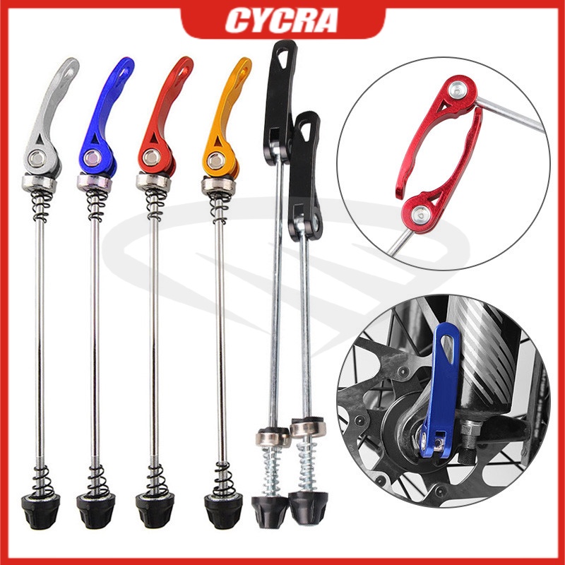 1Pair Bike Hub Quick Release Lever MTB Road Bicycle Steel Skewers Front ...