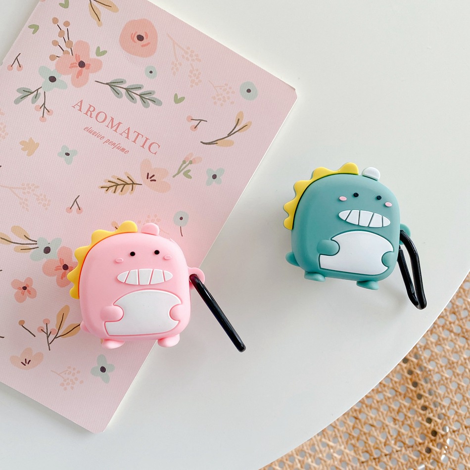 Cartoon dinosaur case For Baseus Encok TWS WM01 TWS Wireless bluetooth ...