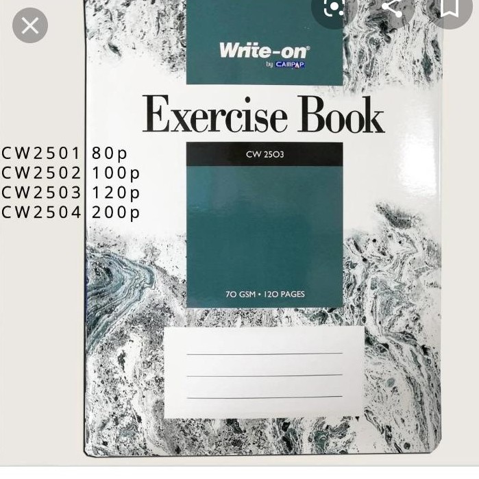 CAMPAP (WRITE-ON A4)EXERCISE BOOK *CW2506/ CW2507 / CW2508 / CW2509 ...