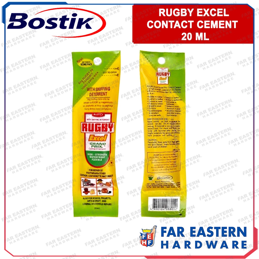 BOSTIK Rugby Excel Contact Cement 20mL | Shopee Philippines