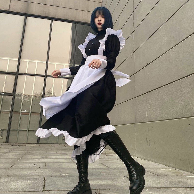 Maid Costume Men Wear cosplay Cute Japanese Lolita Skirt Anime Maid ...
