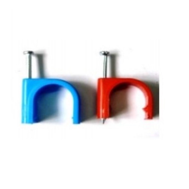 PER PACK/100PCS PVC CLAMP PIPE CLAMP PIPE CLIP HOSE CLAMP 1/2” & 3/4 ...