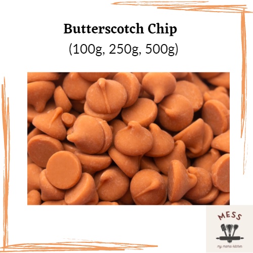 Butterscotch Chips / Coklat Cip Butterscoth (100gm, 250gm, 500gm ...