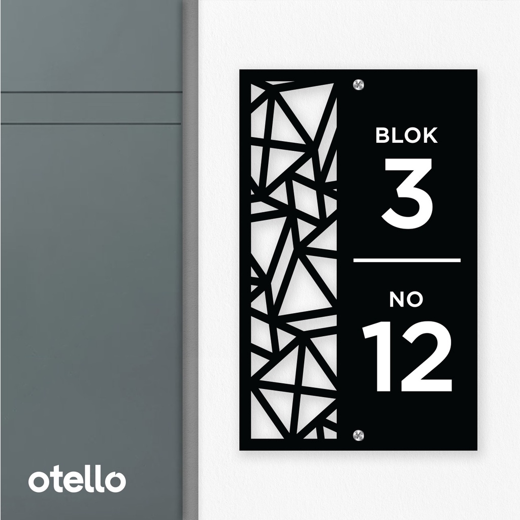 Otello Custom Address Board Acrylic House Number Custom Acrylic House ...