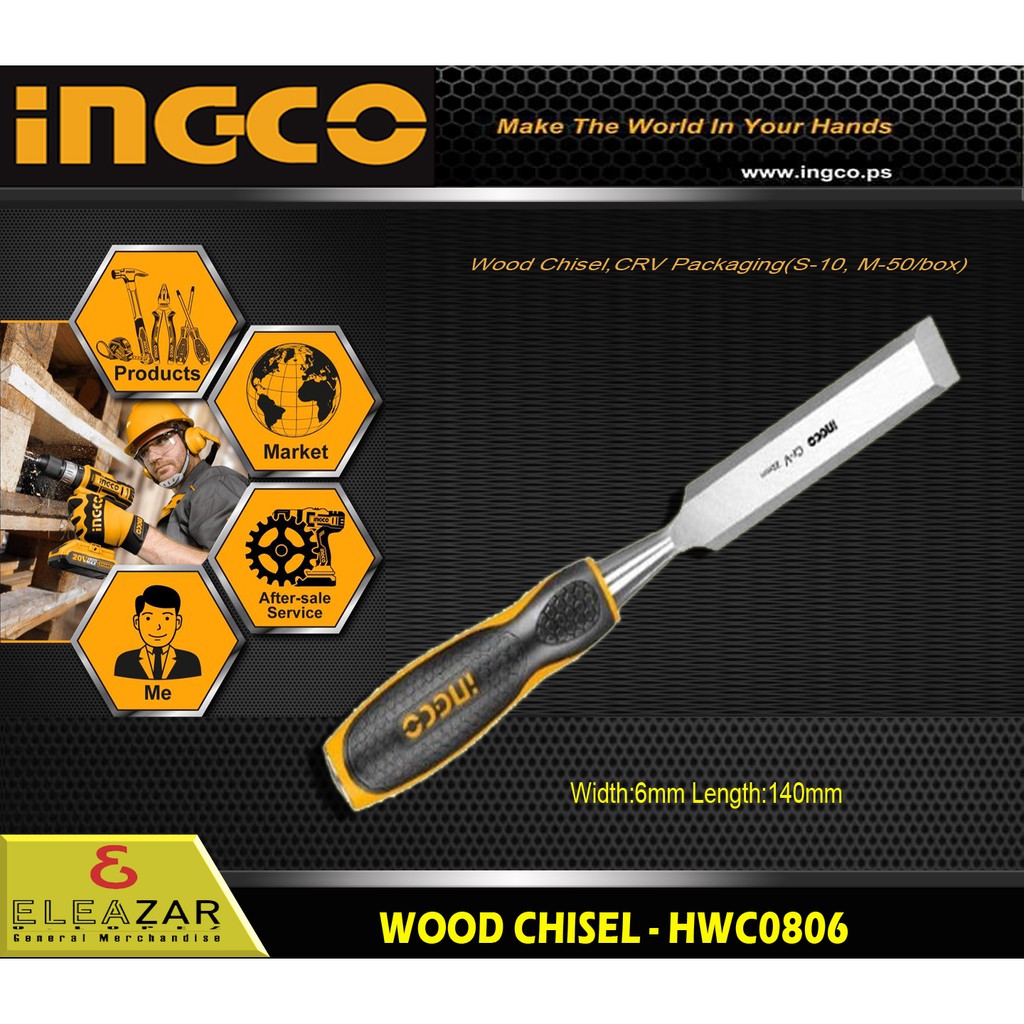 INGCO - Wood Chisel, CRV. | Shopee Philippines