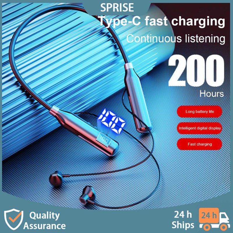 SPRISE BT-100 Neckband Wireless Earphones Bluetooth compatible 5.0 ...