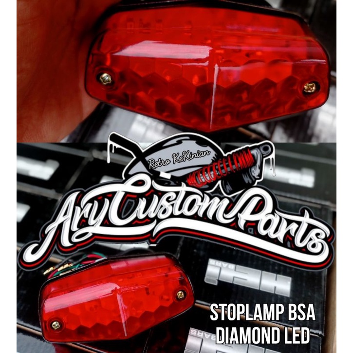 Stoplamp Taillight cb 100 cb gelatik Racing bsa Cat model | Shopee ...