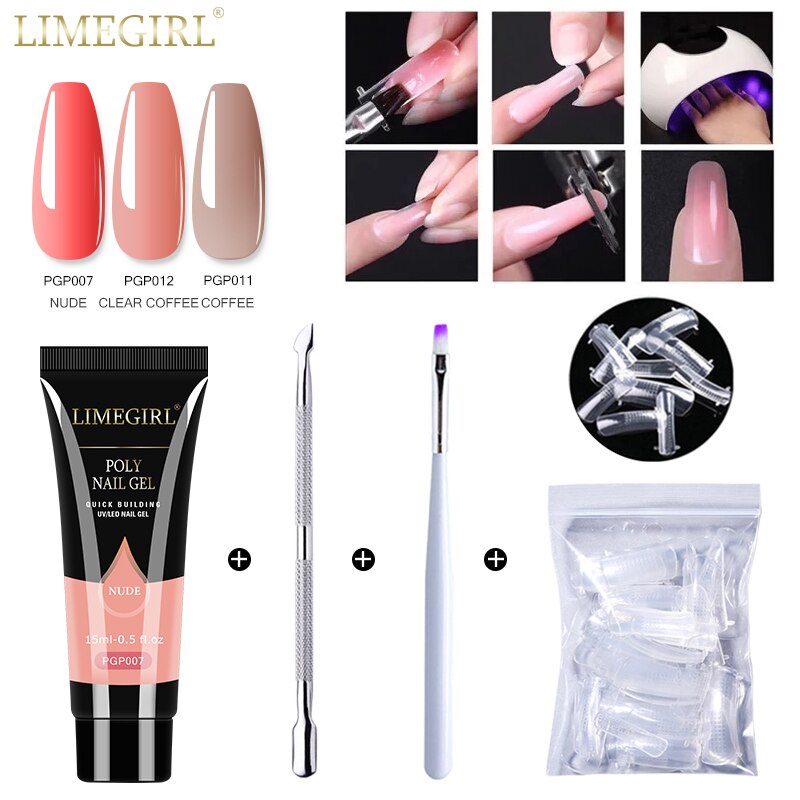 [value Choice]limegirl Polygegel Nail Kit Quickly Polygel Pusher