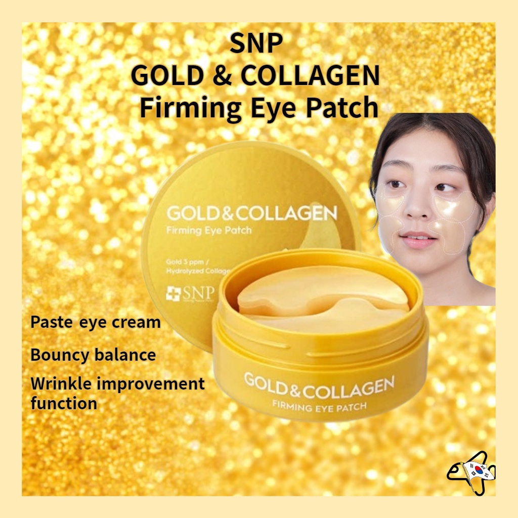 SNP Gold & Collagen Firming Eye Patch/Paste eye cream/Tight balance ...