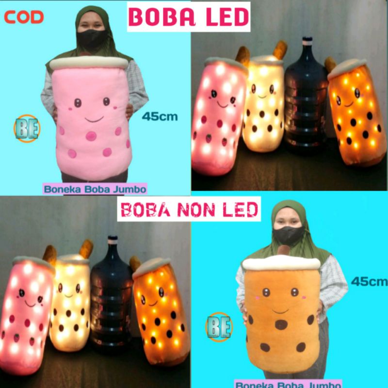 Boba Doll Jumbo LED Bubble Milk Tea Pearl Brown Sugar 14" Pineapple ...