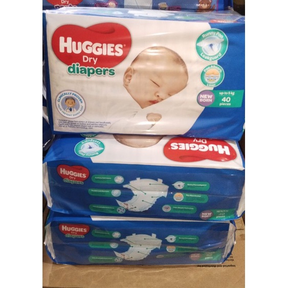 HUGGIES NEWBORN TAPED(40 PCS)"BUNDLE OF 3 PACKS" | Shopee Philippines