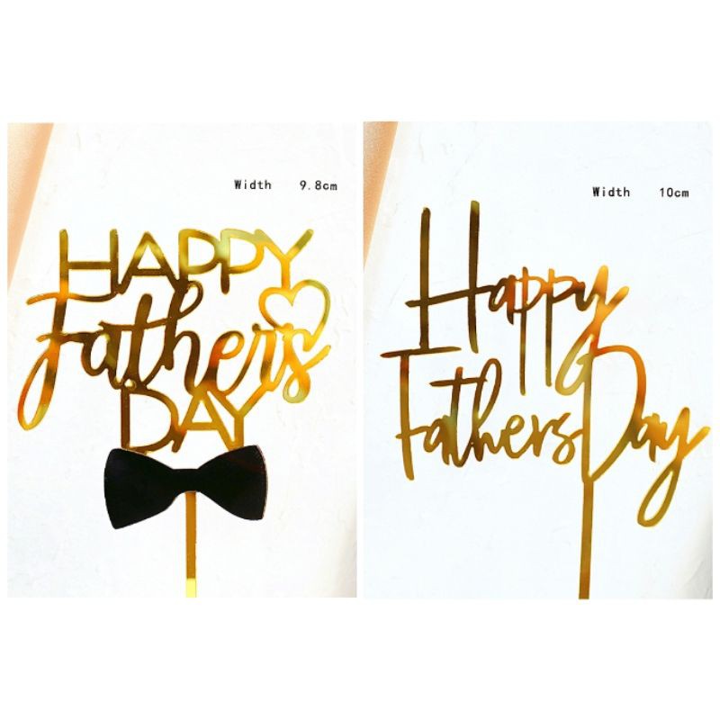 Happy Father's Day Acrylic Cake Topper Tag | Shopee Philippines