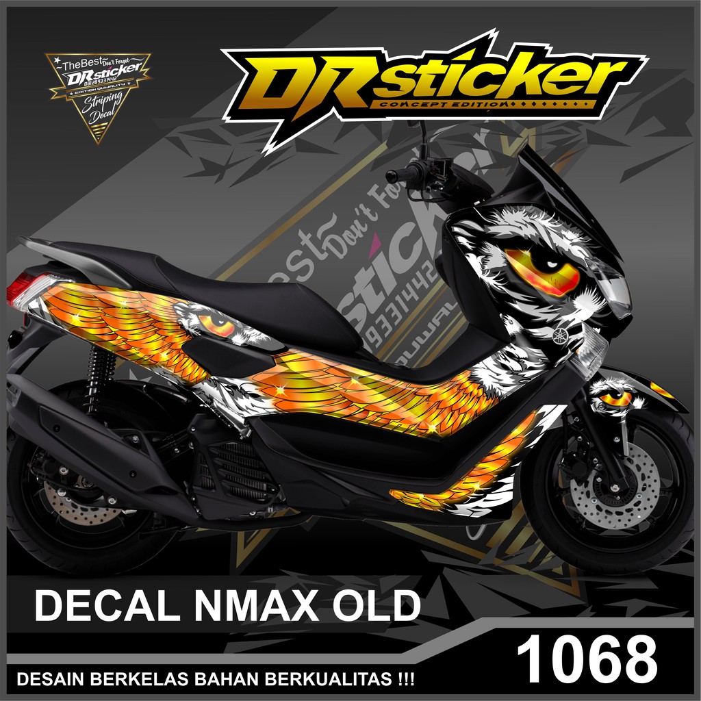 Decal NMAX OLd Full Body Design Decal Sticker NMAX OLd Bird Design ...