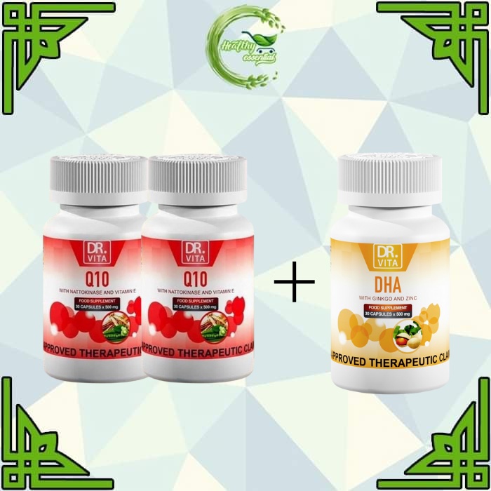 Two plus One Buy 2 Dr. Vita Q10 Get 1 Free DHA Elder with Nattokinase and Vitamin E 500mg (3BTL ...