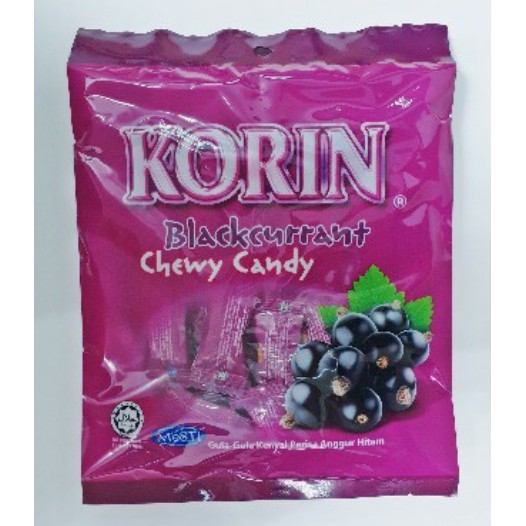 Korin Chewy Candy Blackcurrant / Durian / Mango / Orange 150g | Shopee ...
