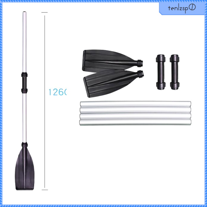 [ 2 Piece Aluminum Alloy PVC Kayak Telescopic Paddle Design | Shopee ...