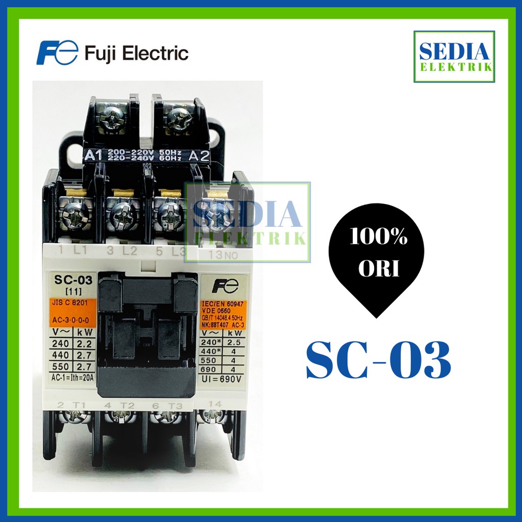 Fuji SC-03 CONTACTOR 220VAC SC 03 SC03 | Shopee Philippines