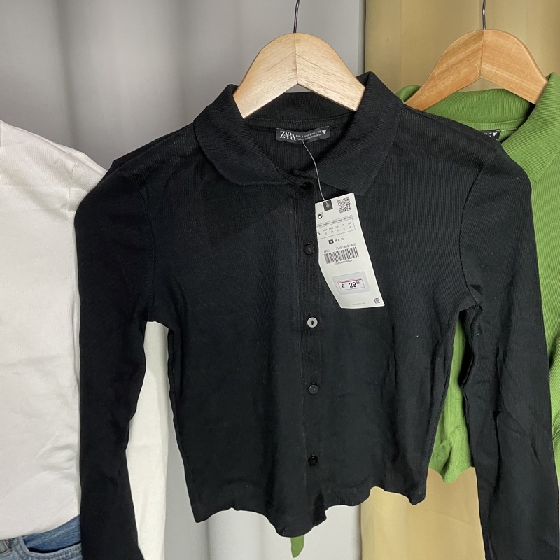 Za/ra Polo Collar Longsleeves with Buttons (Authentic Over/runs ...