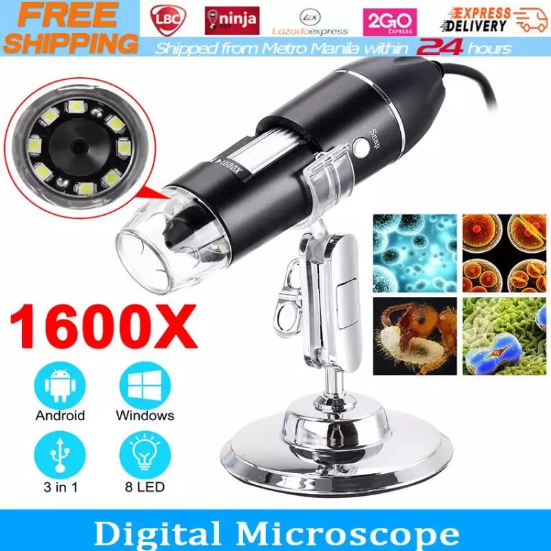 1600X HD Electronic Digital Microscope Handheld USB （Samsung phone not ...