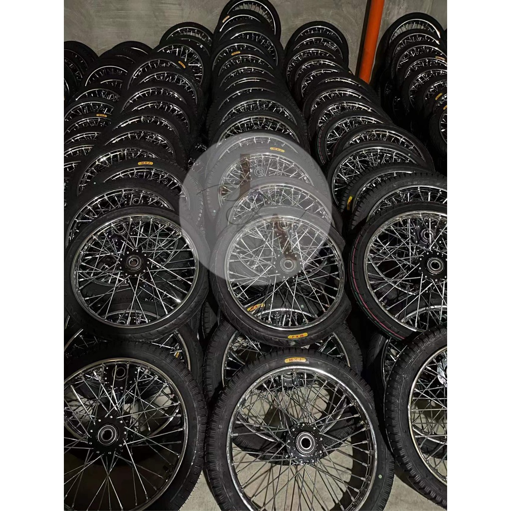 Sidewheel Tricycle Sidecar Tires and Rim Side wheel set | Shopee ...