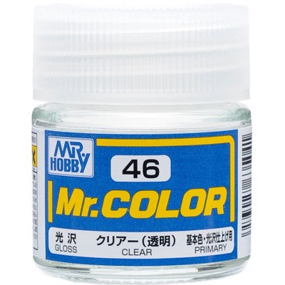Mr Color 46 Clear (Gloss/ Primary) - Paint Gundam Model Kit Paint ...