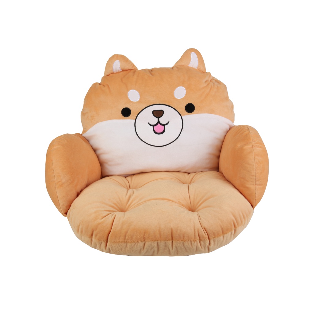 Miniso Cartoon Series Semi Enclosed One Seat Cushion Shiba Back Cushion ...