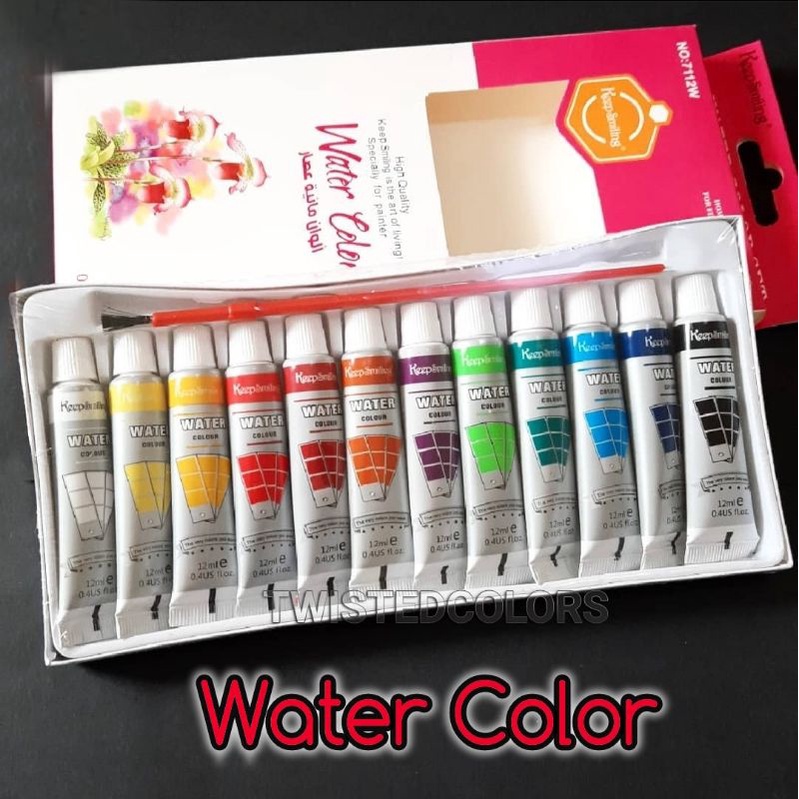 Watercolor Set 12 Colors / Water Color Paint Art Painting Paint Color ...