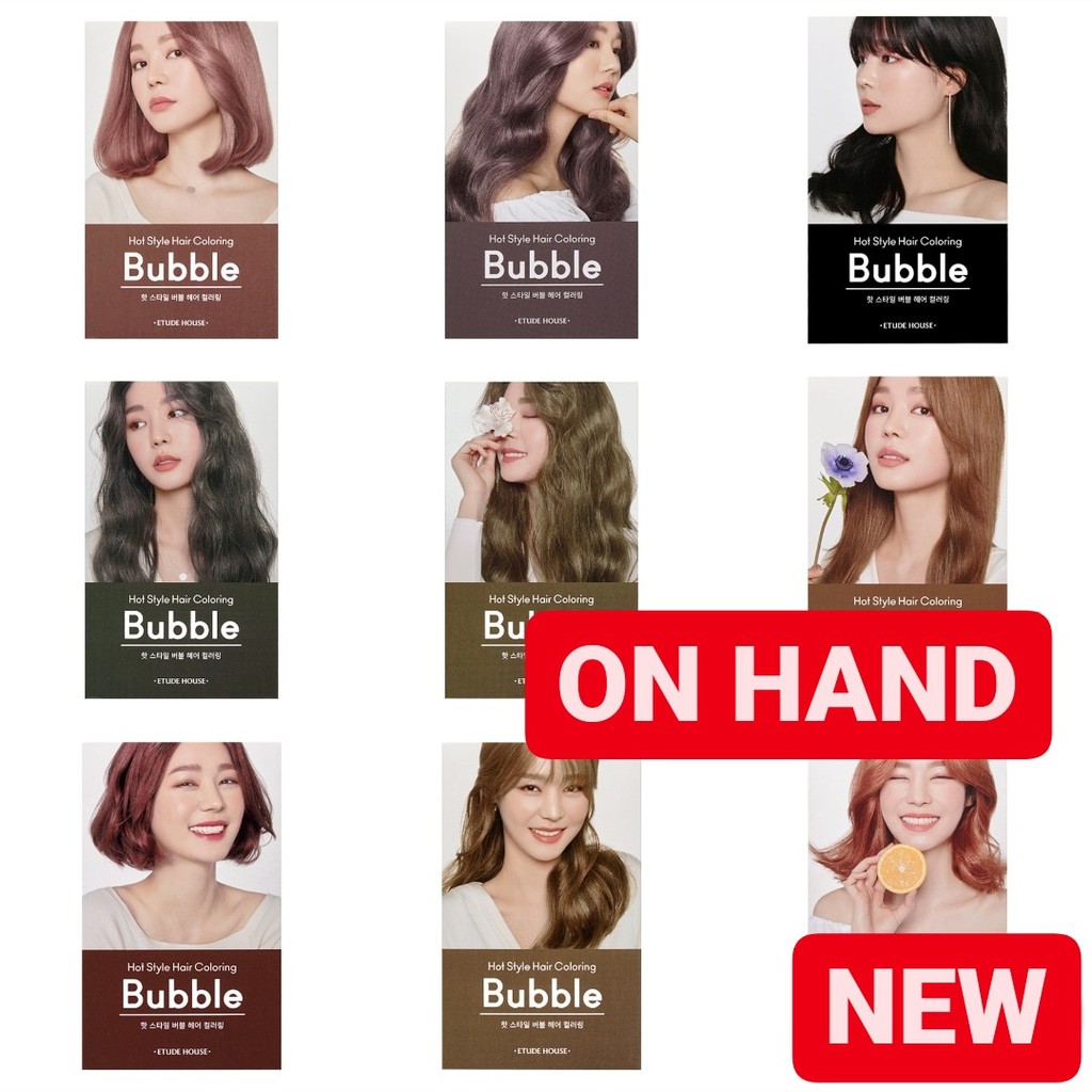 ON HAND - Etude House Hot Style Bubble Hair Color - 9 Colors | Shopee ...