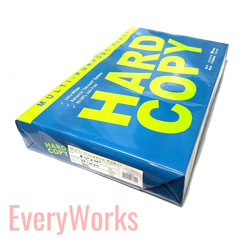Hard Copy Ultra White Legal Size 8.5x14 Bond Copy Paper 70/80 gsm ...