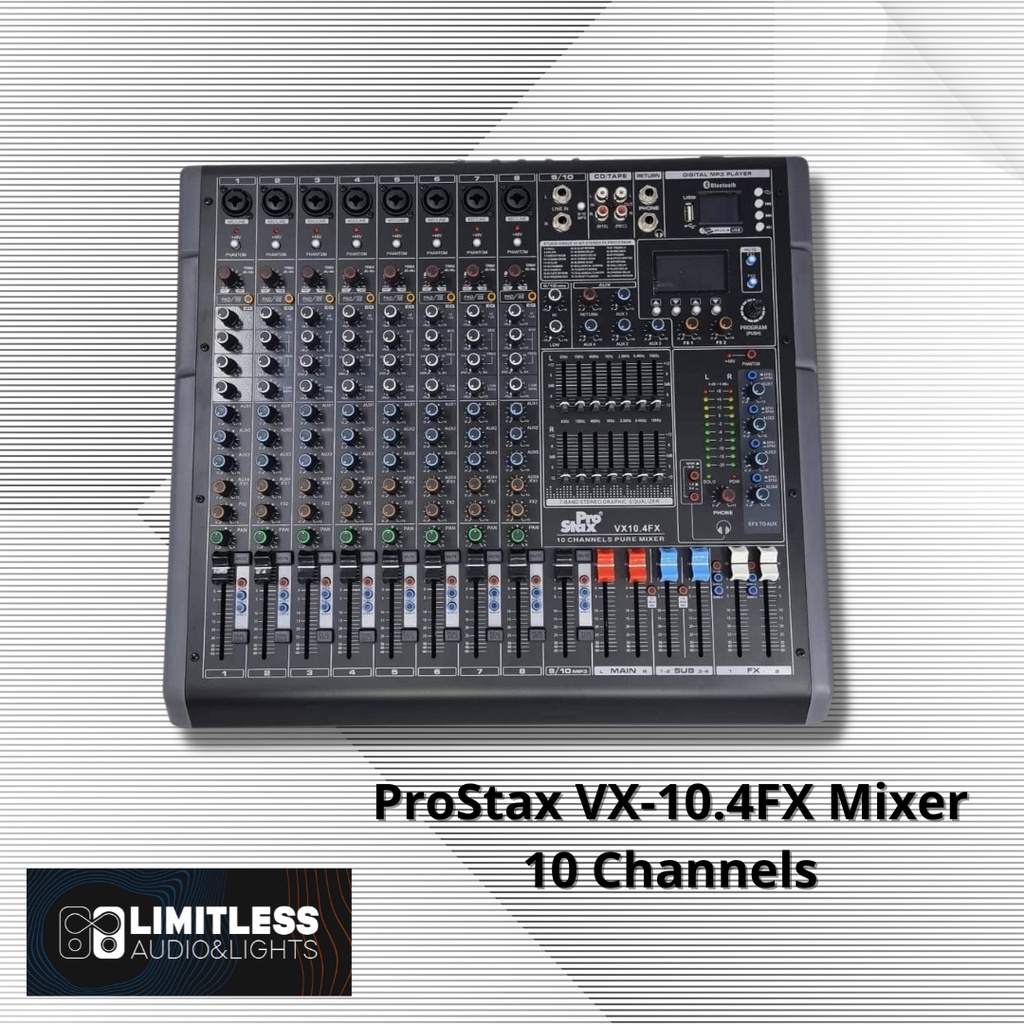 ProStax VX-10.4FX Mixer 10 Channels | Shopee Philippines