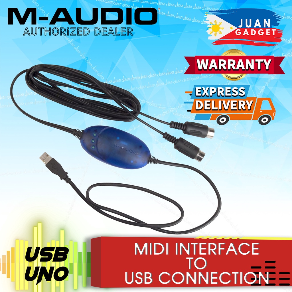 M-Audio Midisport Uno | Portable 1 in 1-out MIDI Interface via USB ...