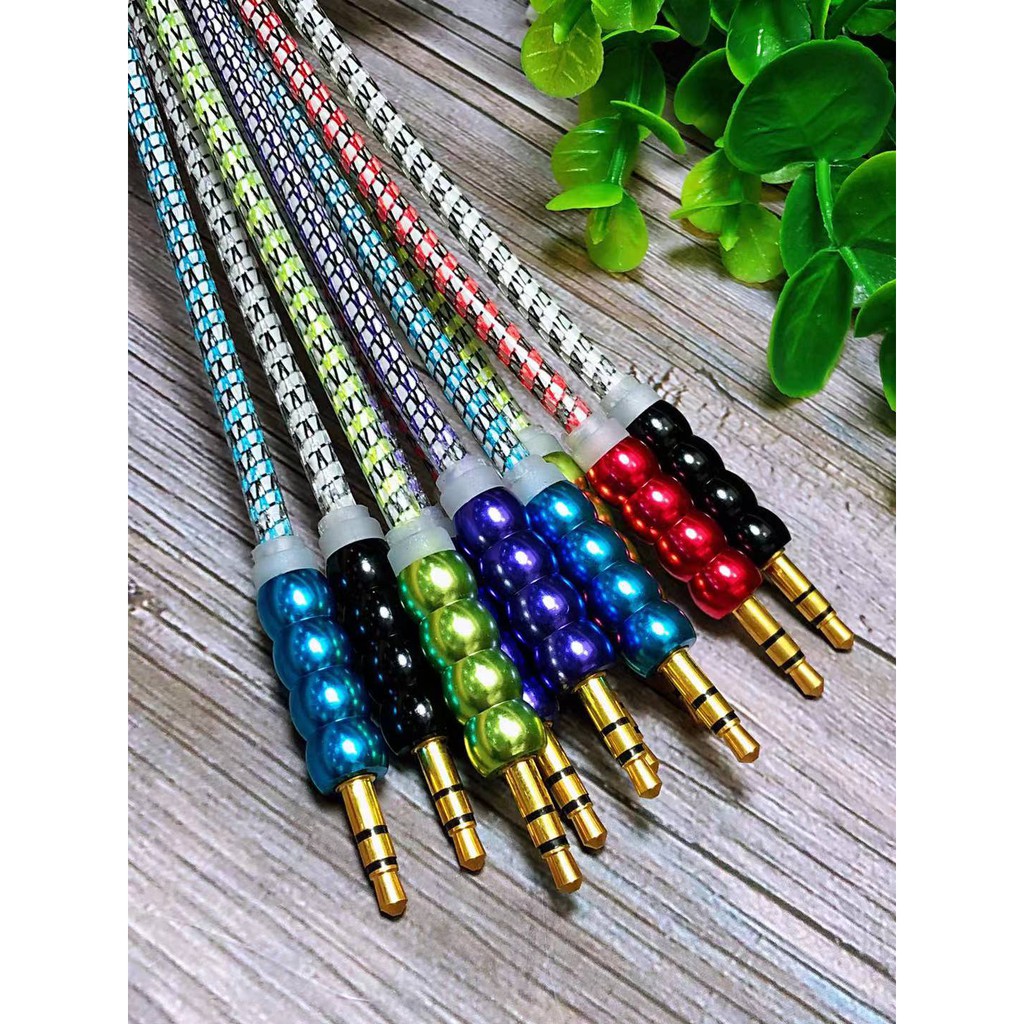 Audio Cable 3.5mm Line Control Audio Cable (1M) | Shopee Philippines