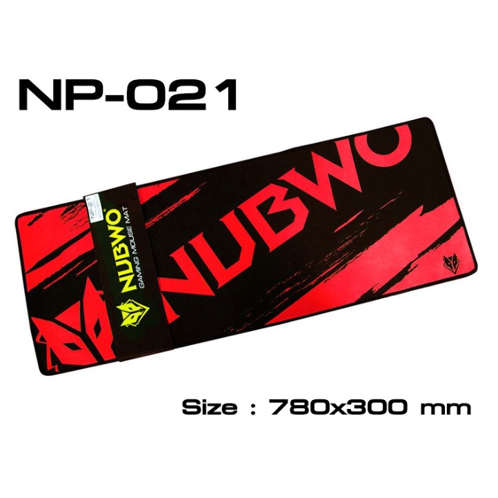 MOUSE PAD (MOUSE PAD) NUBWO Np020 021 031 300 X 780 MM (RED) | Shopee ...