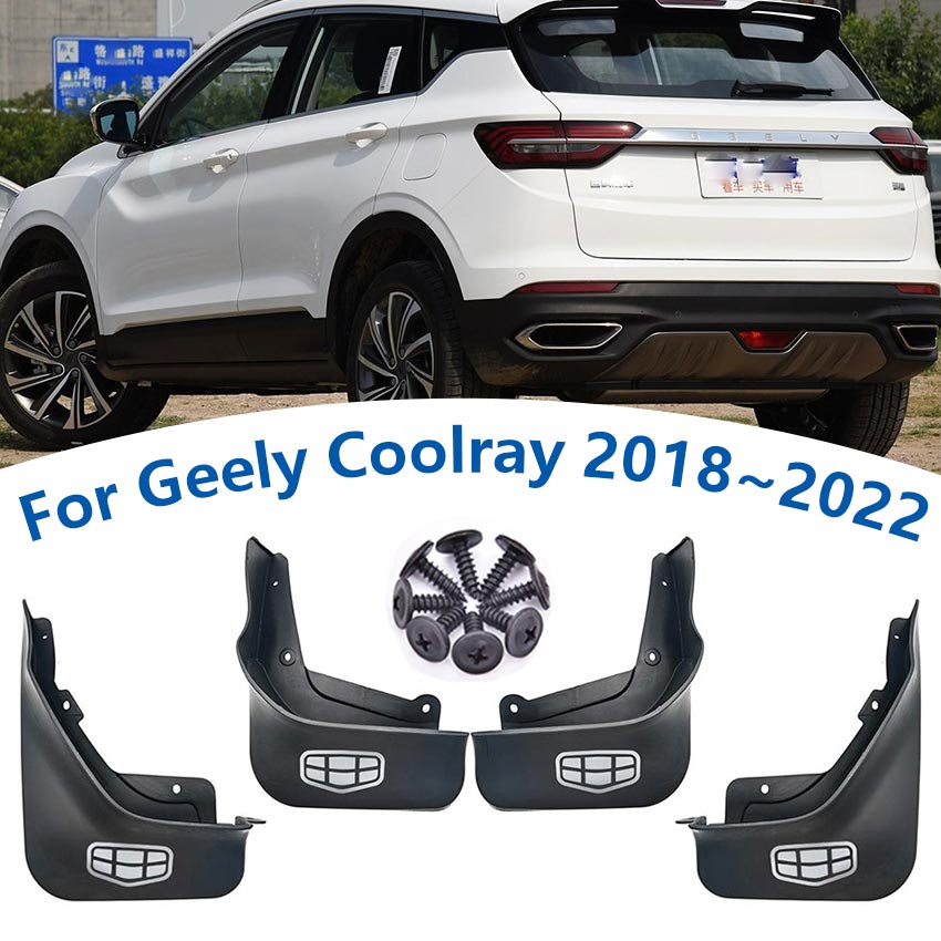 4Pcs/set Geely Mudguard Fit for Geely Coolray 2019-2022 Mud Flap Guard ...