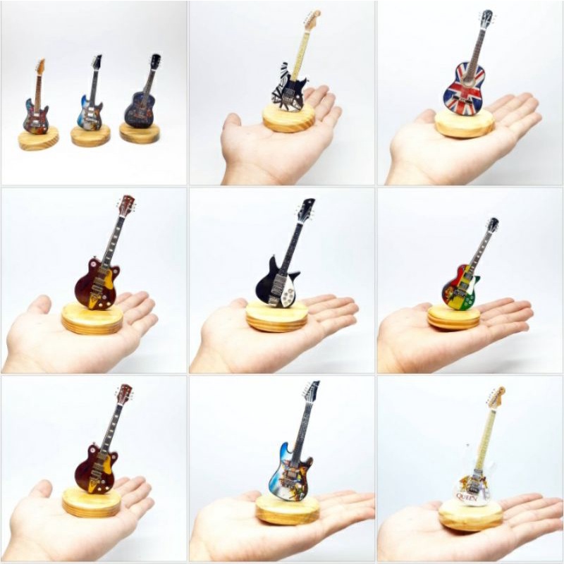 Miniature Guitar Car Dashboard Decoration for gifts, souvenirs, or ...