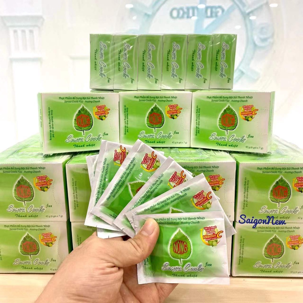 Bot Sui Thanh Nhiet Sensacool Sensa Cools Effervescent Powder 42g(6pack ...