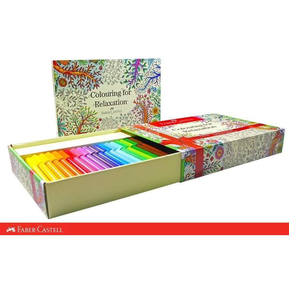 Faber Castell Coloring For Relaxation (Pen Connector & Coloring Book ...