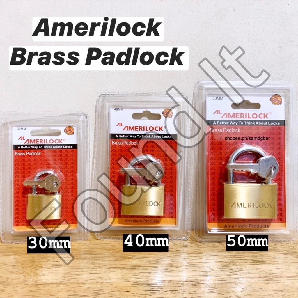 [Found It] Amerilock Brass Padlock 30mm / 40mm / 50mm / Original ...