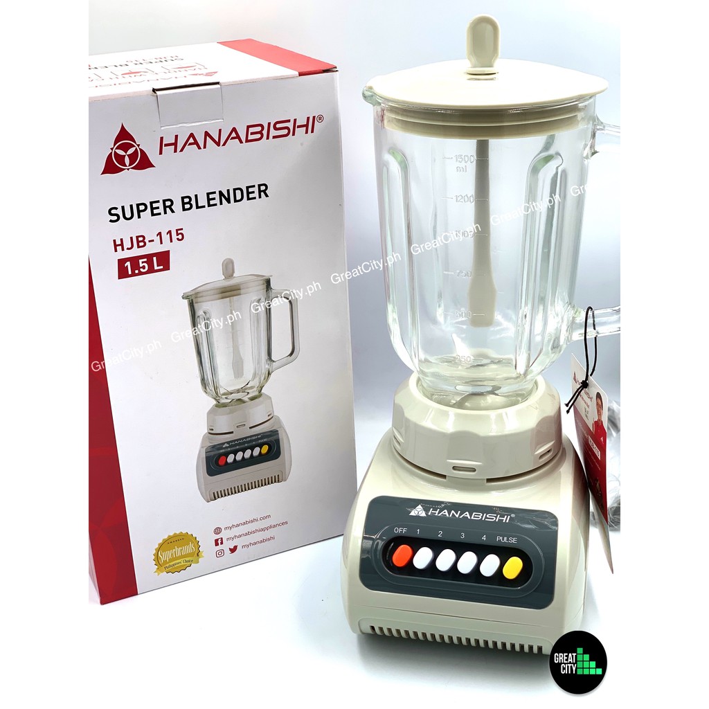 Hanabishi Super Blender 1.5 Liters HJB 115/118 | Shopee Philippines
